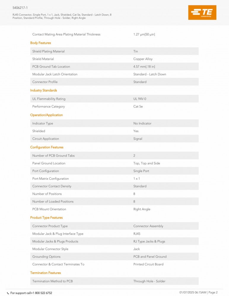 5406217-1 technical document page 2