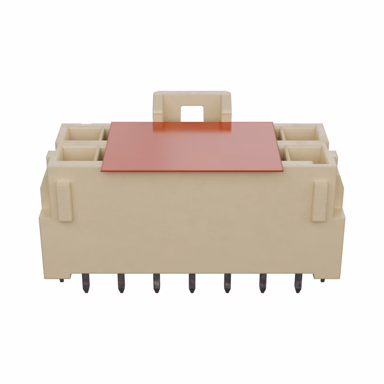 Ultra-Fit Vertical Header, 3.50mm Pitch, Dual Row, 14 Circuits, with Solder Clips, 0.76µm Gold (Au) Plating, Natural, Glow-Wire Capable, Embossed Tape on Reel, with Pick-and-Place Tape for sale