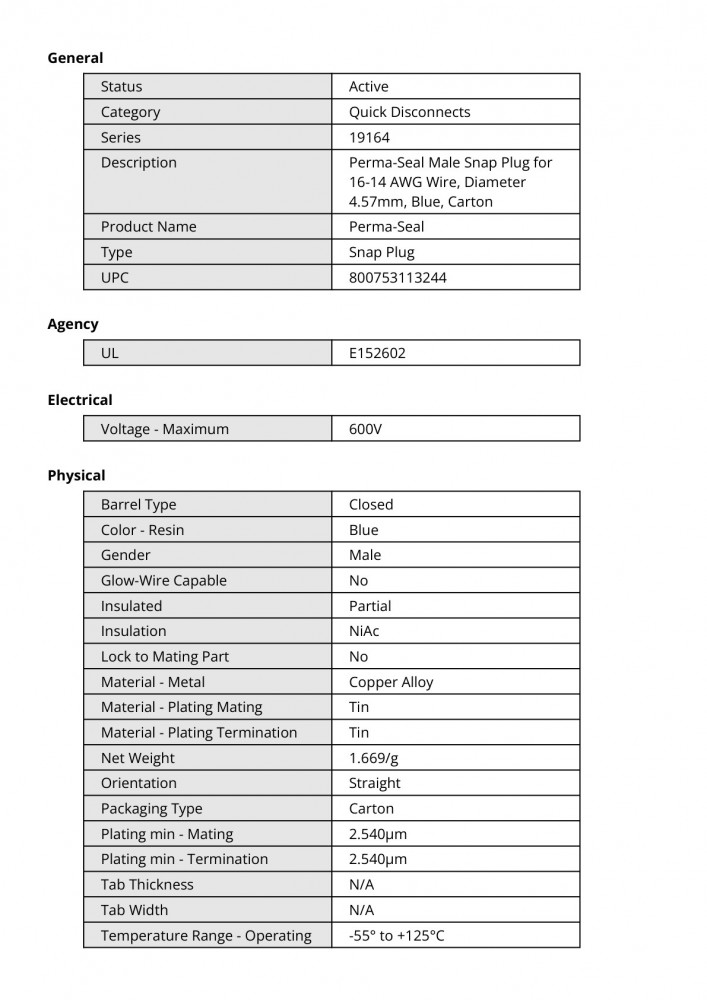 Molex 191640039 document image 2