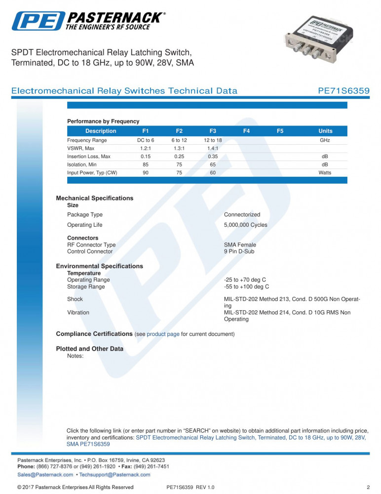 PE71S6359 technical document page 2