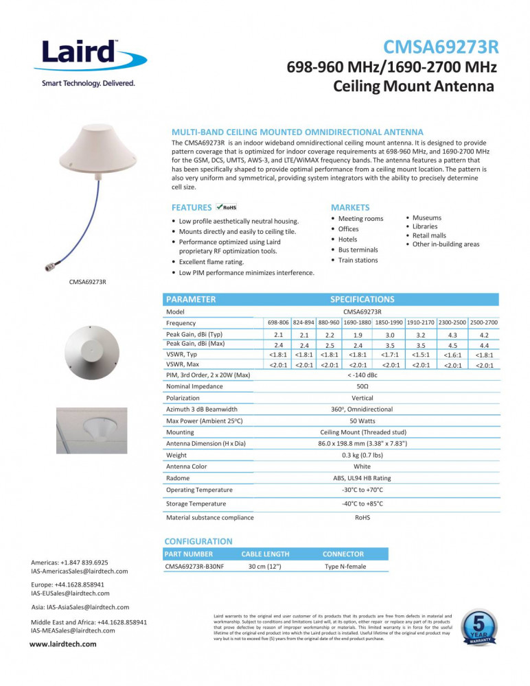 CMSA69273R-B30NF technical document page 1