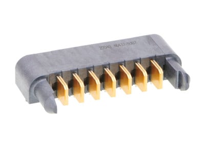 EXTreme Ten60Power Right-Angle Plug with Side Guides, 8 DC Power Circuits, Press Fit Tail