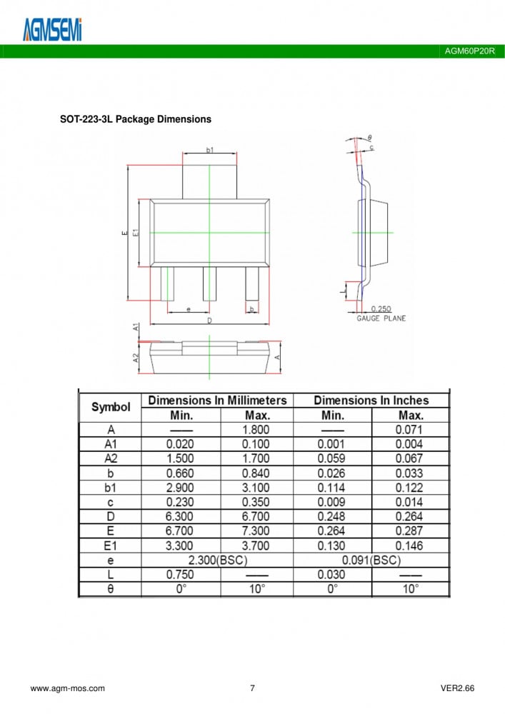 AGM60P20R datasheet page 7