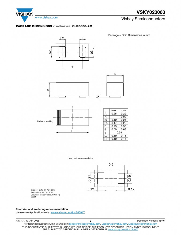VSKY023063 datasheet page 3