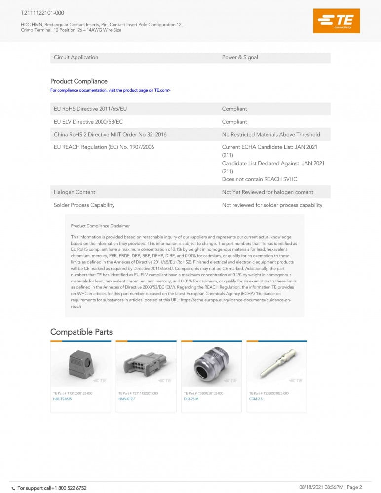 T2111122101-000 technical document page 2