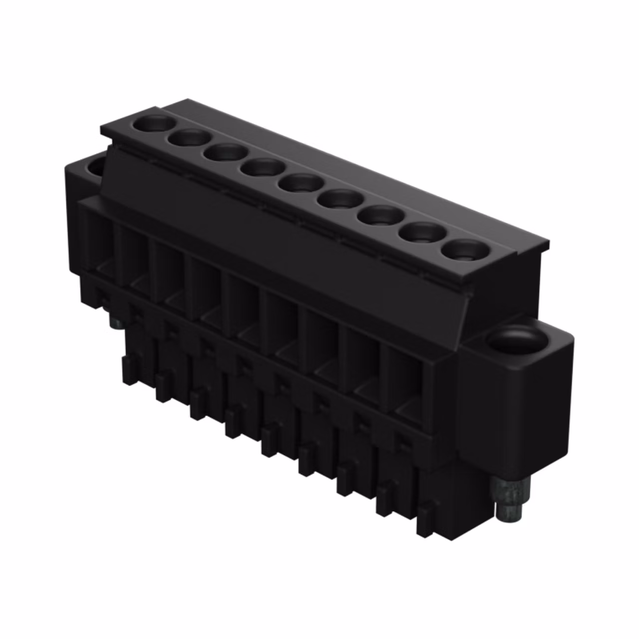 3.50mm Pitch Eurostyle Vertical Plug, with Retention Screws, Front Wire Entry, 9 Circuits for sale