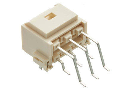 CP-6.5 Header, 6.50mm Pitch, Dual Row, Right-Angle, Polarized, Surface Mount, Tray Packaging, 6 Circuits, Blue