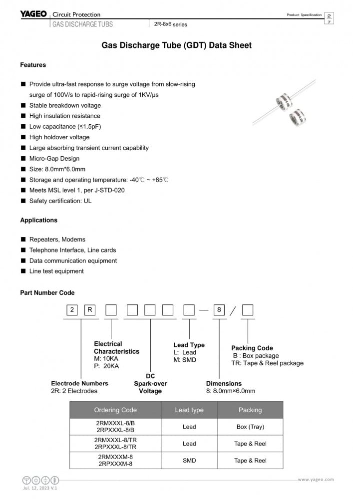 2RM470L-8 datasheet page 2
