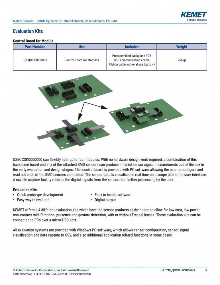 KEMET USEQMSM1221600 document page 8