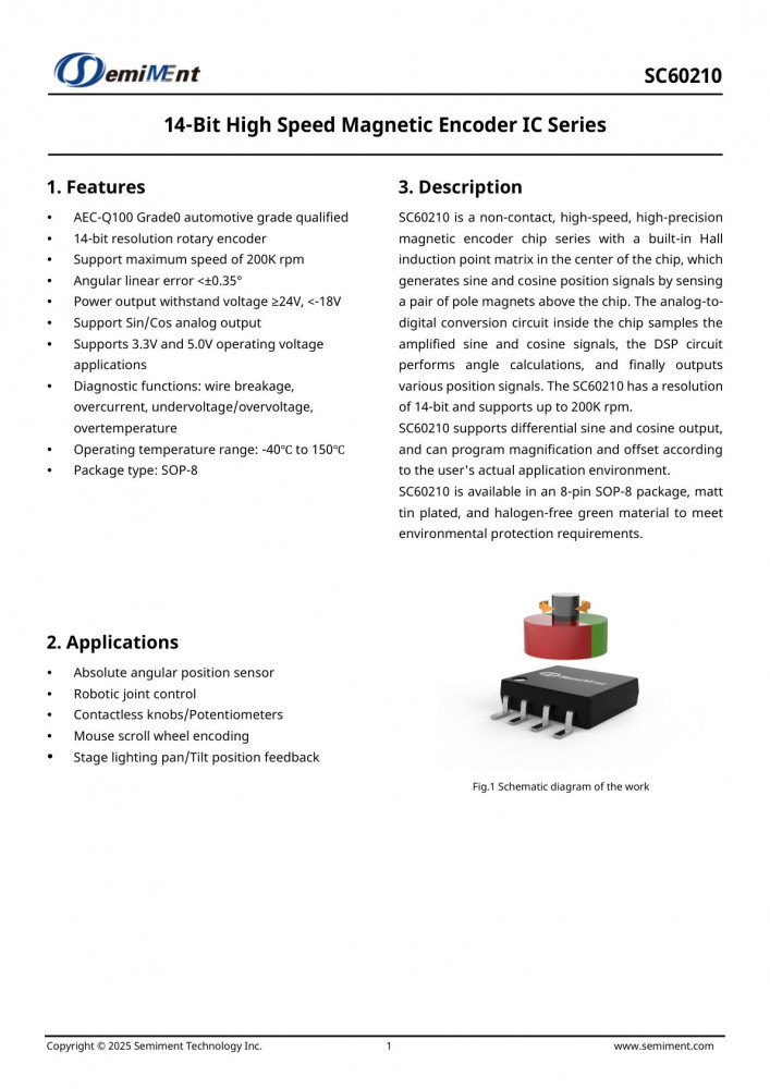 SC60210 technical document page 1