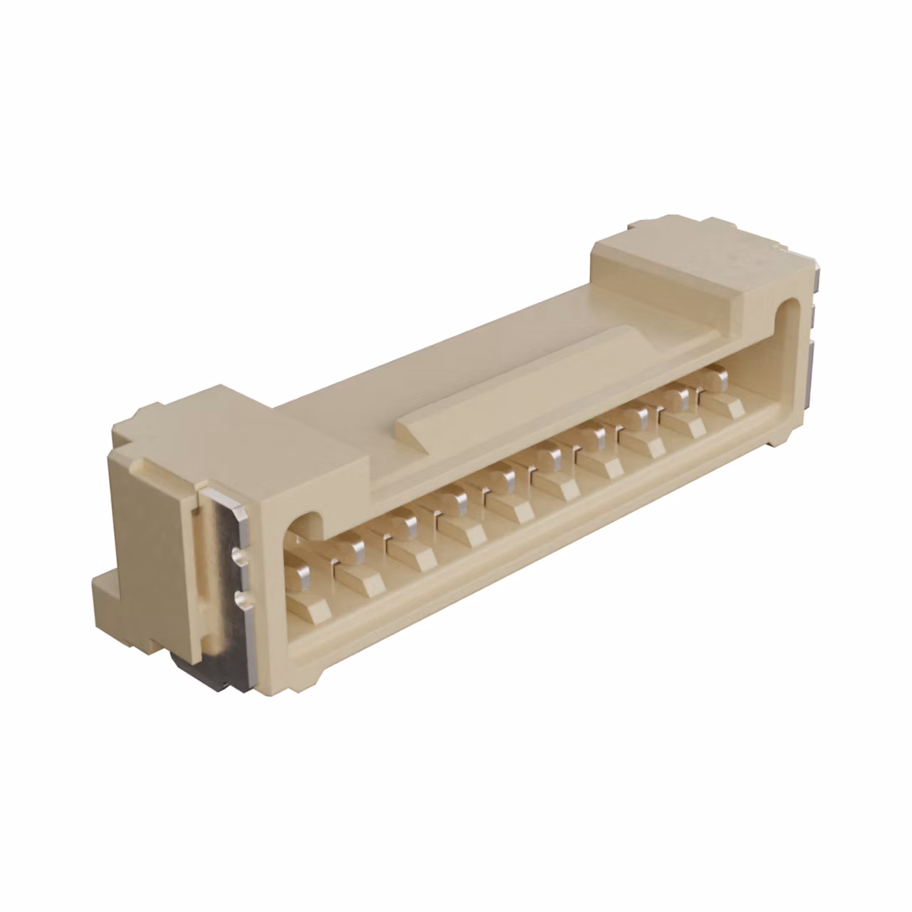 Micro-Lock 1.25mm Pitch Single-Row Right-Angle Header, Beige, 10 Circuits for sale