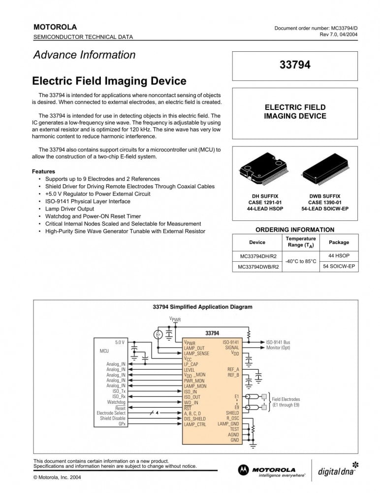MC33794 technical document page 1