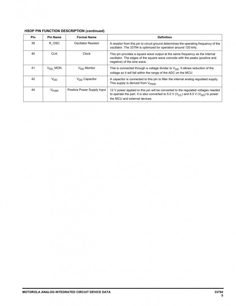 MC33794 technical document page 5