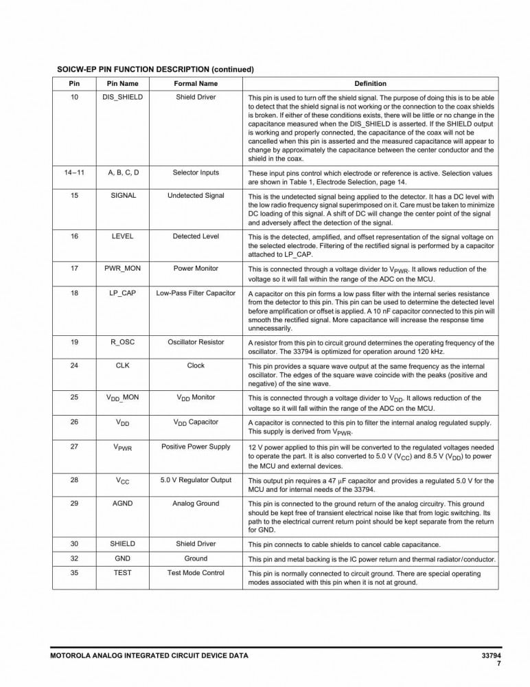 MC33794 technical document page 7