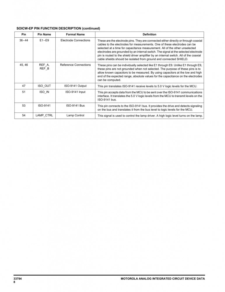 MC33794 technical document page 8