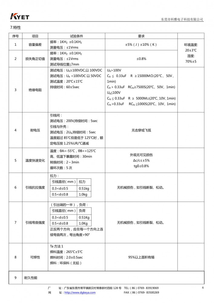 KYET approval specification page 6