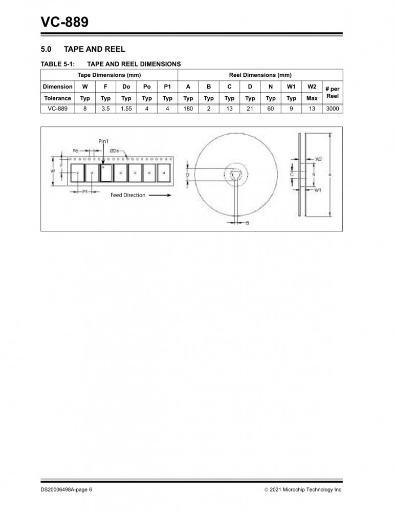 VC-889 datasheet page 6