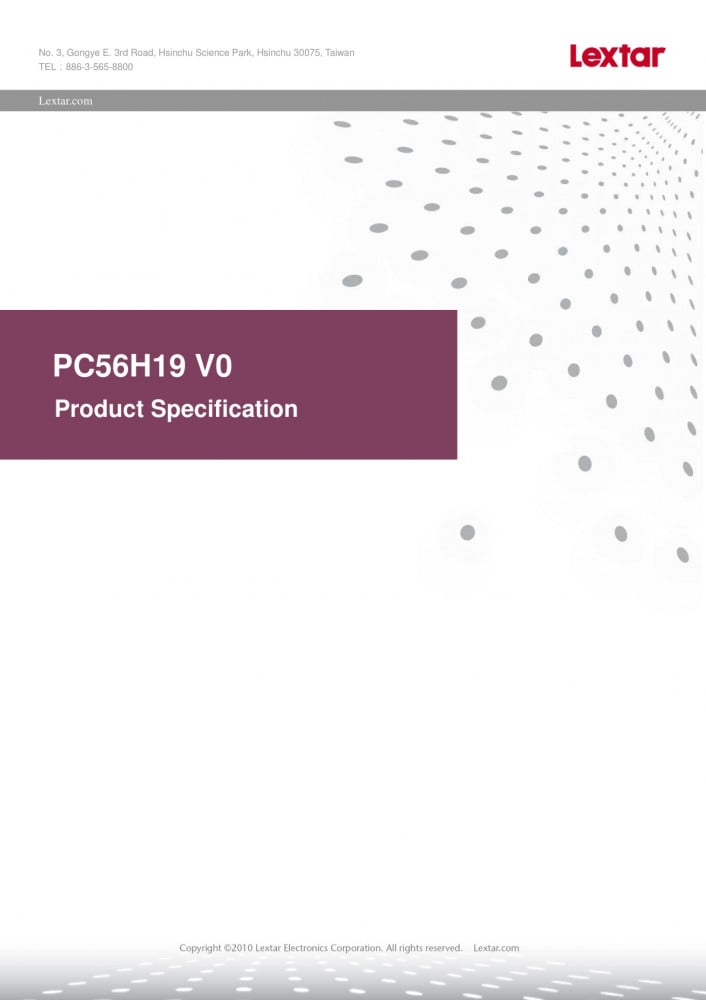 PC56H19-V0 datasheet page 1