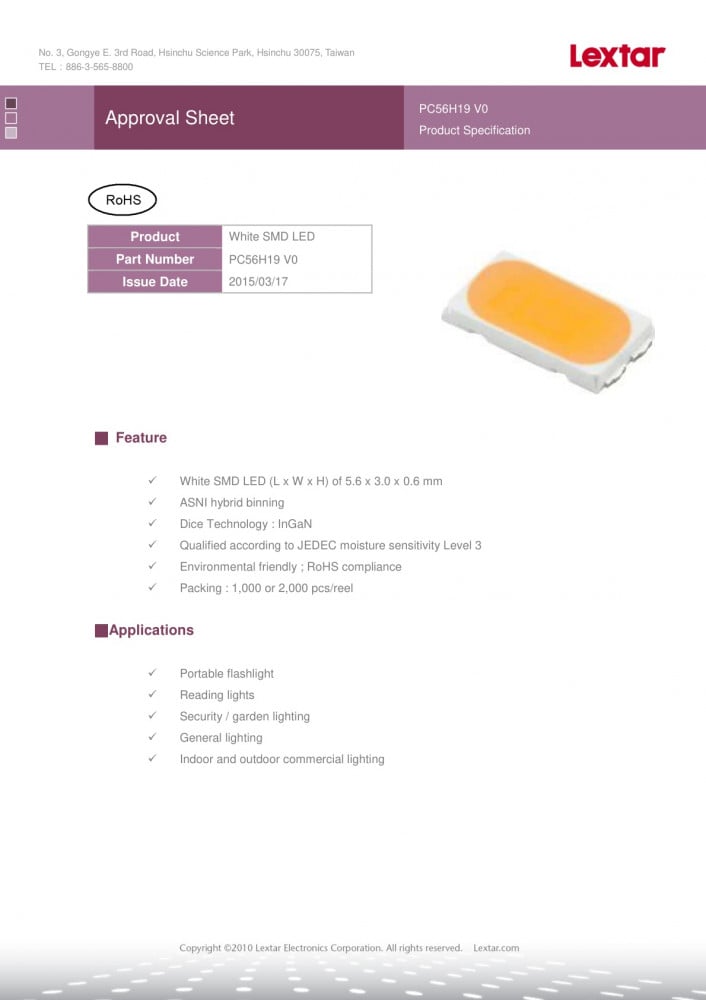 PC56H19-V0 datasheet page 2