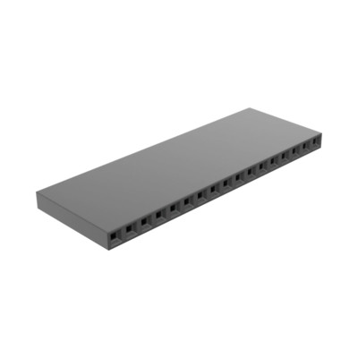 C-Grid III Modular Crimp Housing, 2.54mm Pitch, Single Row, 7 Circuits, 2 Polarizing Buttons