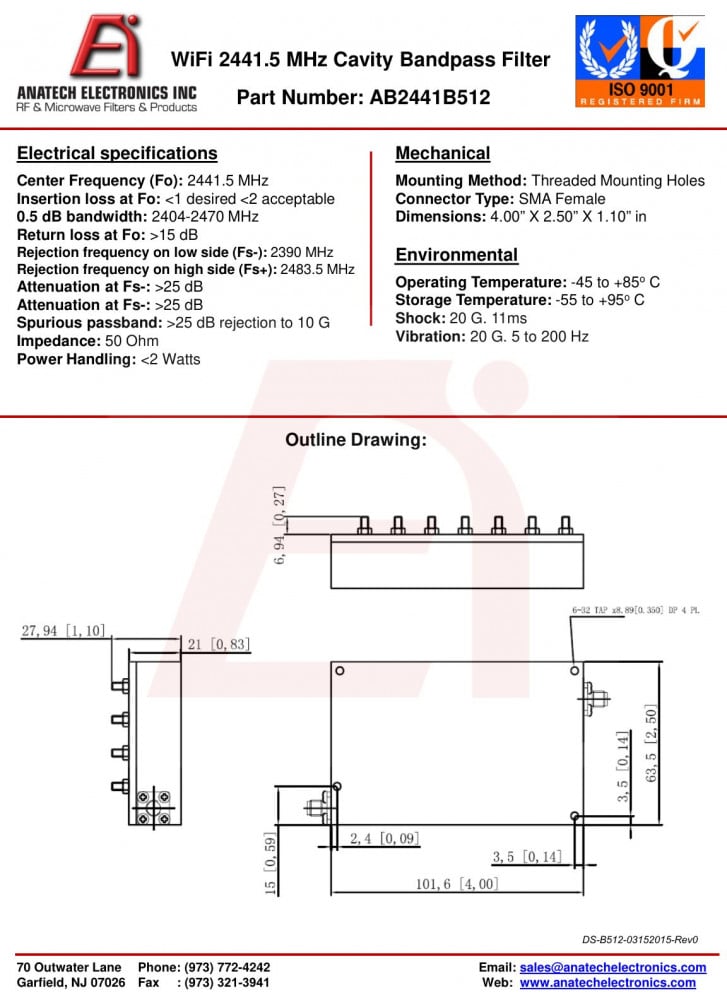 AB2441B512 technical document page 1