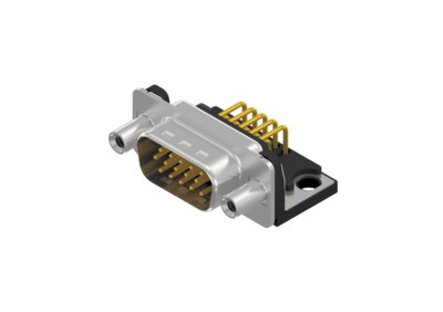D-SUB High Density • 15-pos. • Plug • Solder pin angled • Plastic bracket • Quality class 3 • UNC 4-40 for sale