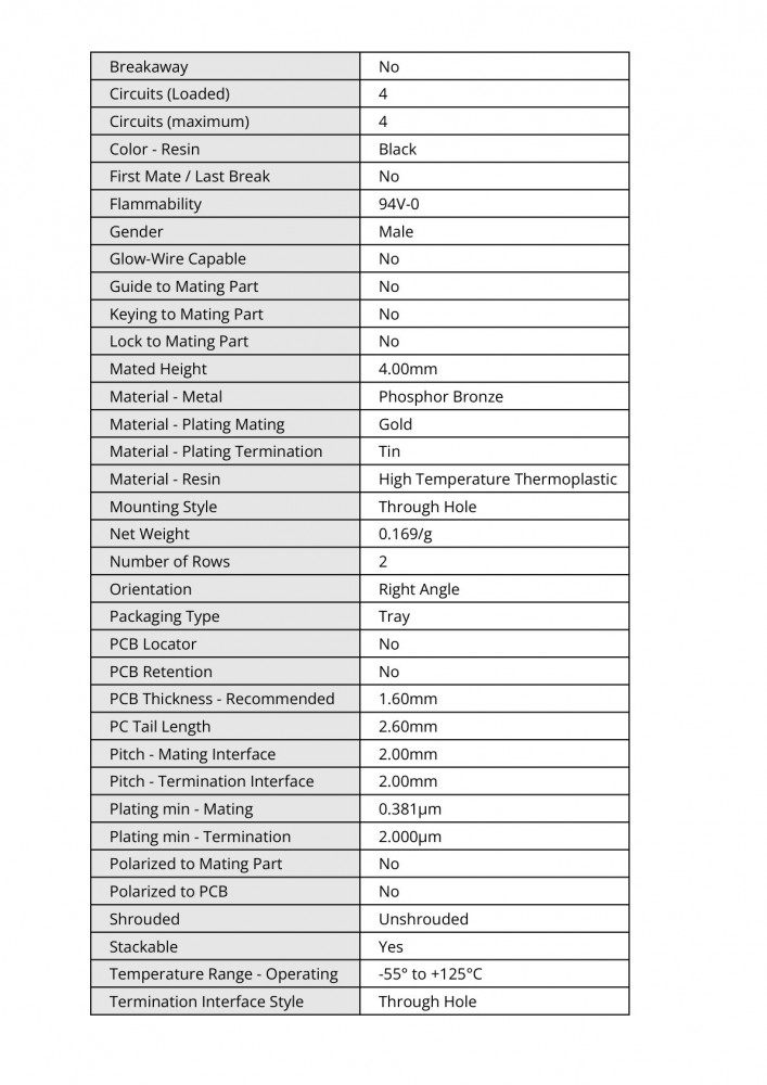 Technical document visual 3 for MOLEX 877600416