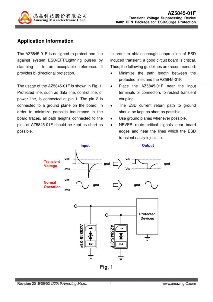 AZ5845-01F datasheet page 4