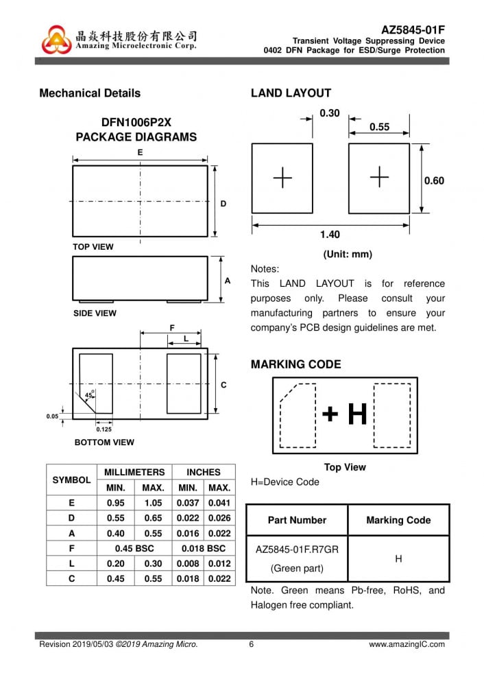 AZ5845-01F datasheet page 6