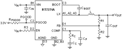 RT2101A - 2.95V to 6V Input, 3A Output, 2MHz, Synchronous Step-Down Converter