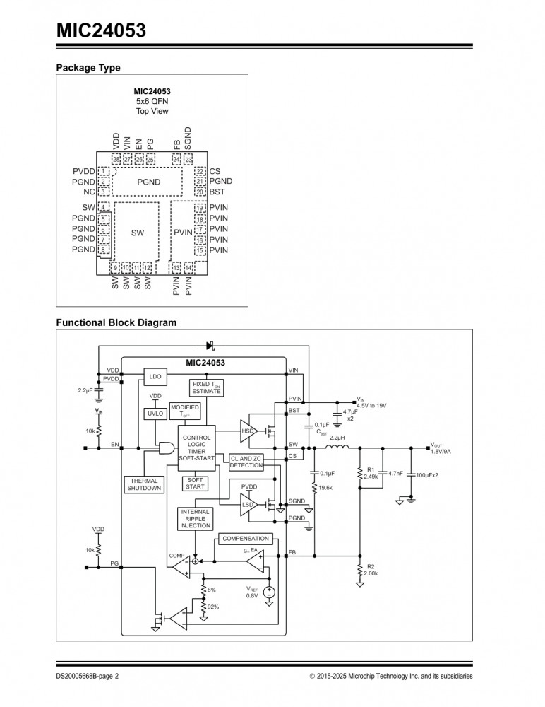 MIC24053 technical document page 2