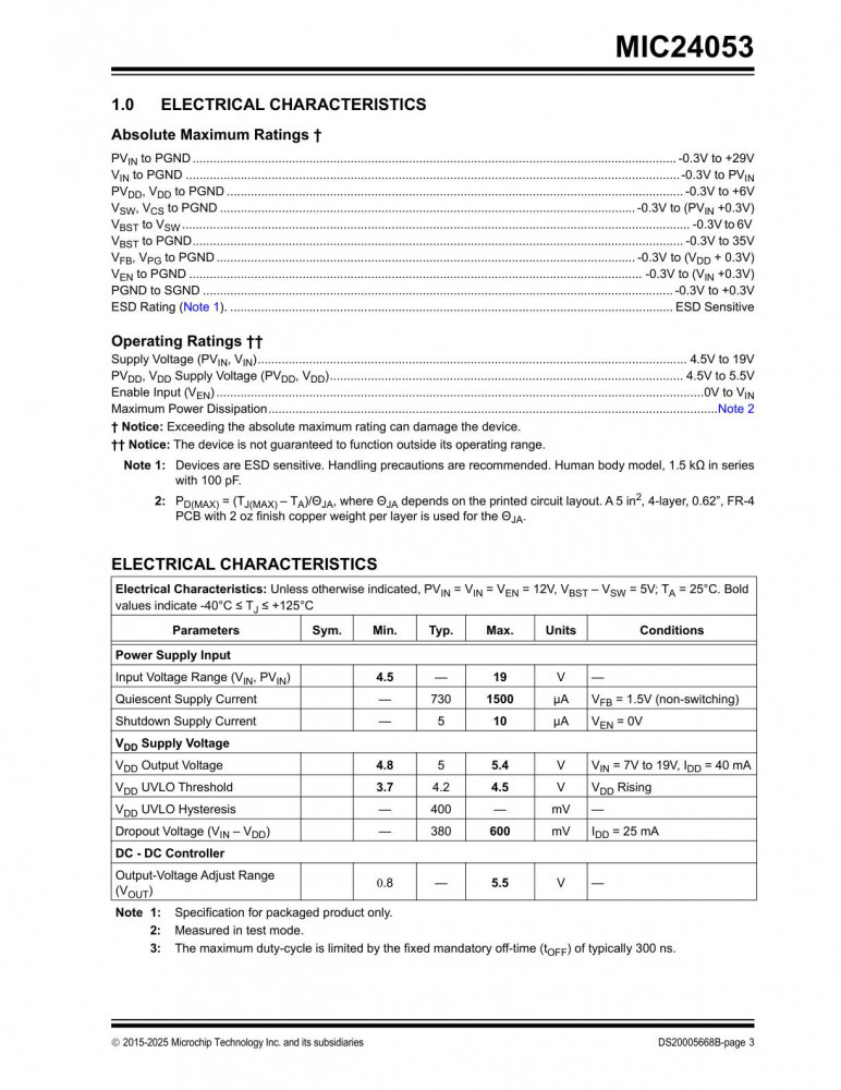 MIC24053 technical document page 3