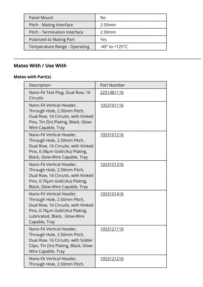 Nano-Fit product specification, page image 3