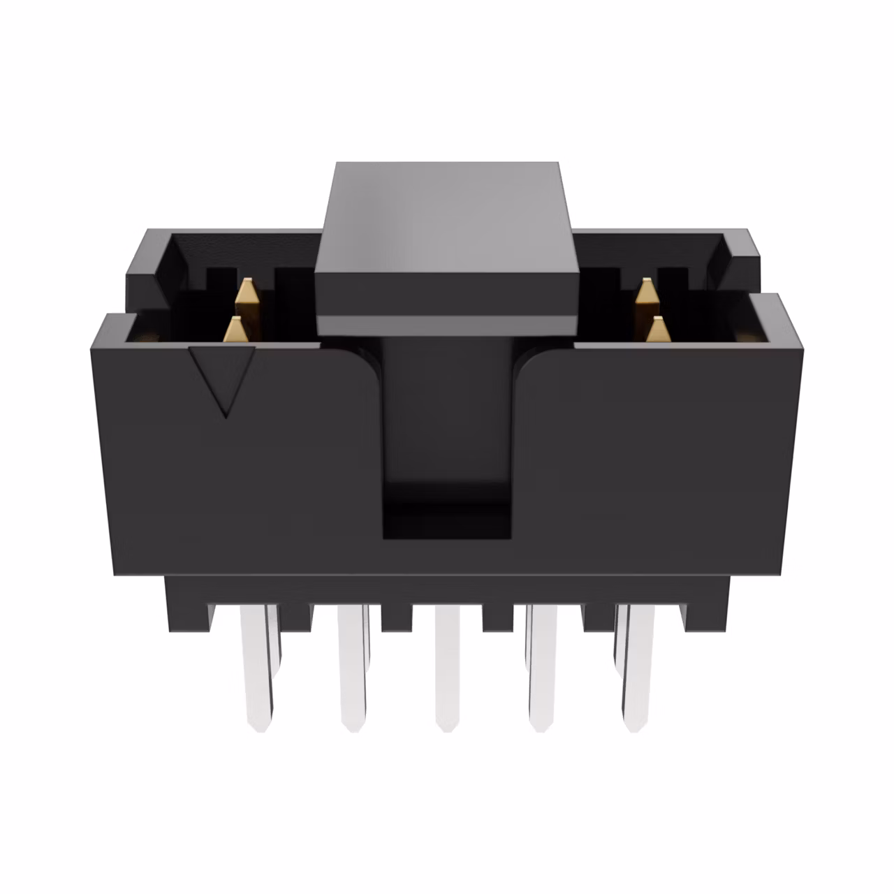 2.00mm Pitch, Milli-Grid PCB Header, Dual Row, Vertical, Through Hole, Shrouded, 10 Circuits, 0.38µm Gold (Au) Plating, 3.50mm Tail Length, Dual Side Slots, Center Polarization, with Cap, Tape and Reel for sale
