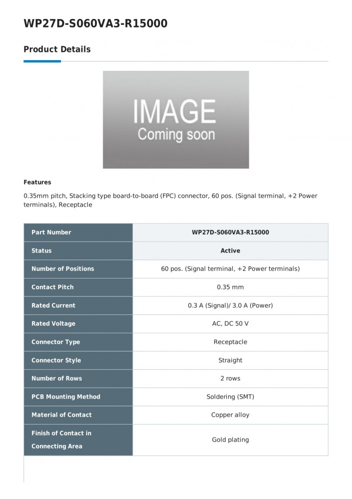 WP27D-S060VA3-R15000 technical document page 1