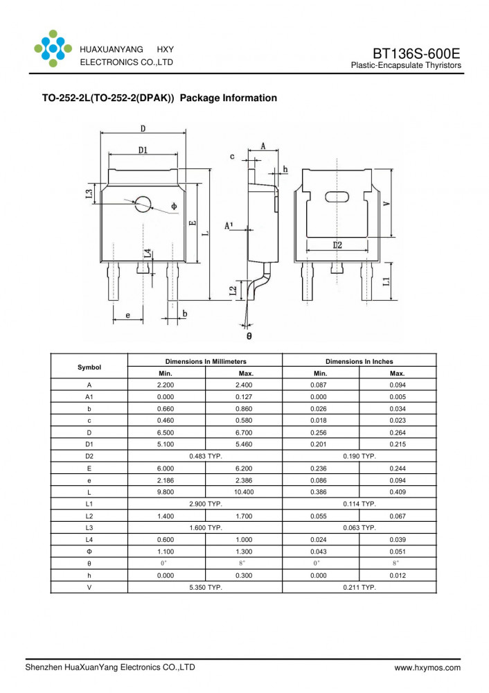 BT136S-600E technical document page 2