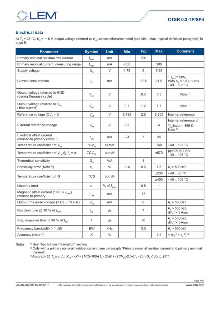 CTSR 0.3-TP/SP4 datasheet page 4
