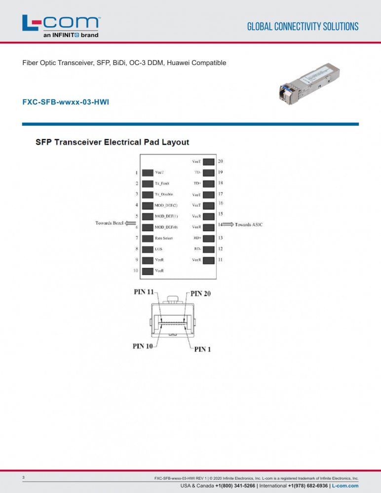 FXC-SFB-3515-03-HWI datasheet page 3
