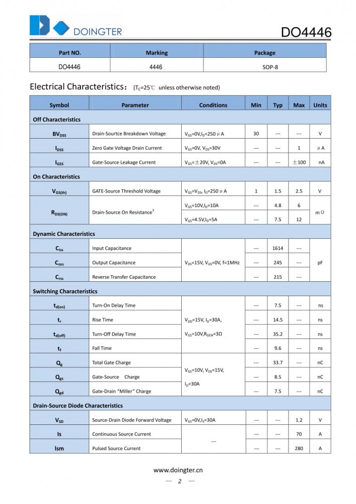 DO4446 datasheet page 2