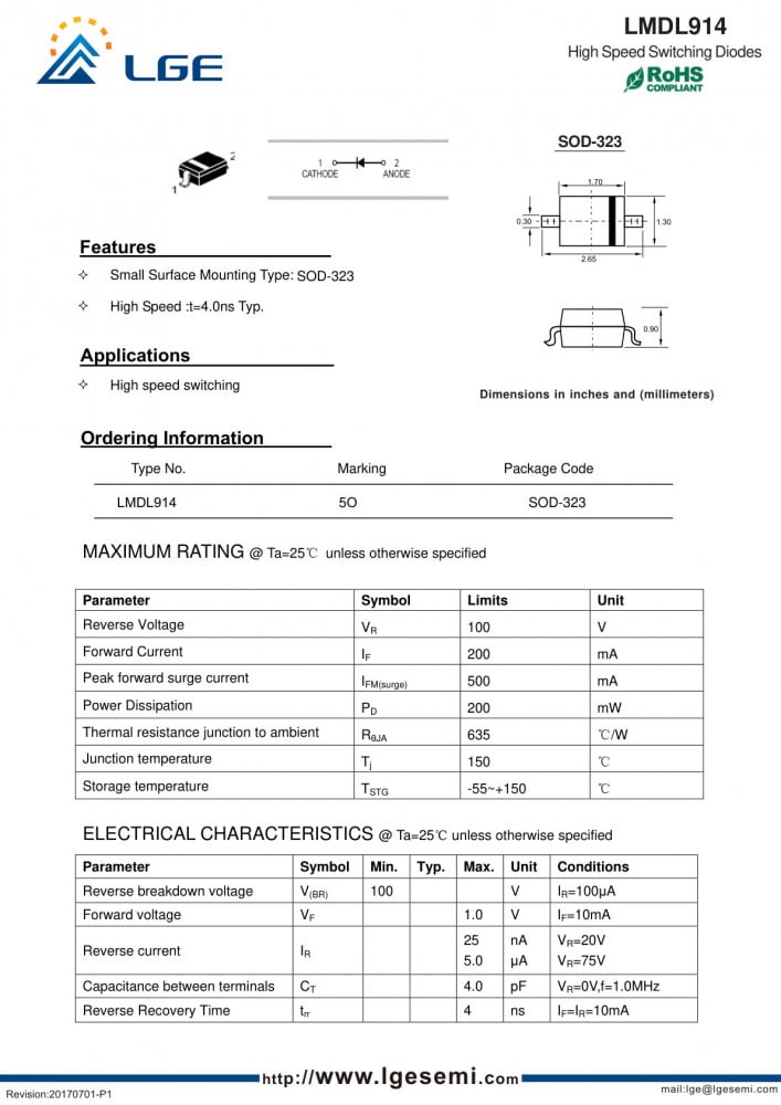 LGE LMDL914 datasheet page 1