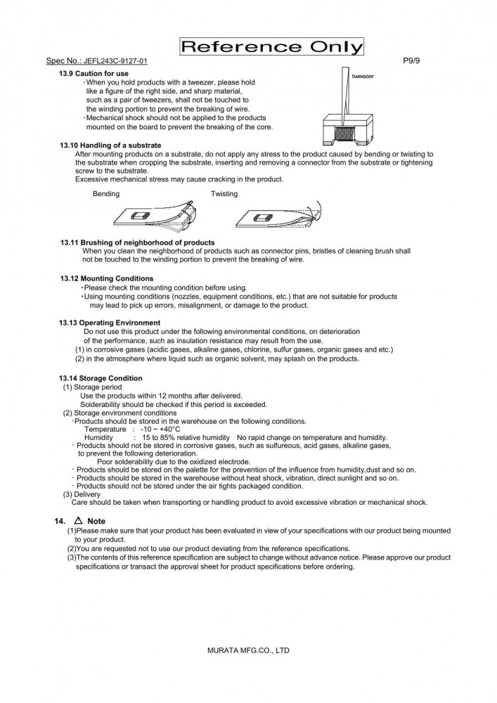 DLW32SH101XF2L specification page 9