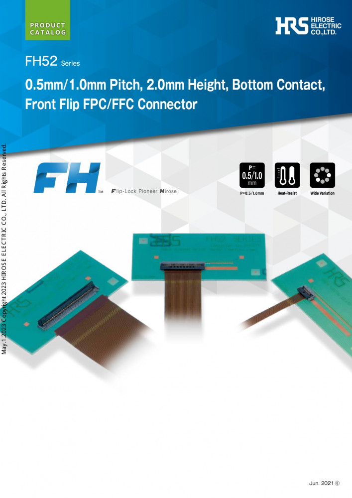HRS FH52 series datasheet page 1