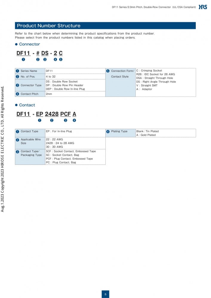 HRS DF11 datasheet page 5