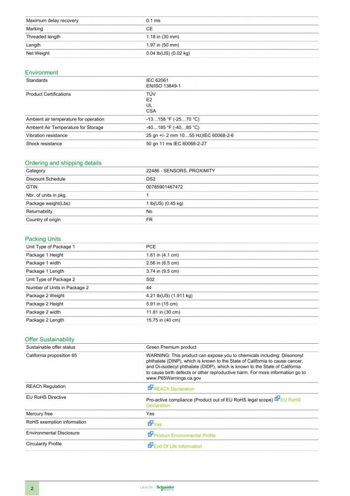 XS112B3PCM12 technical document page 2