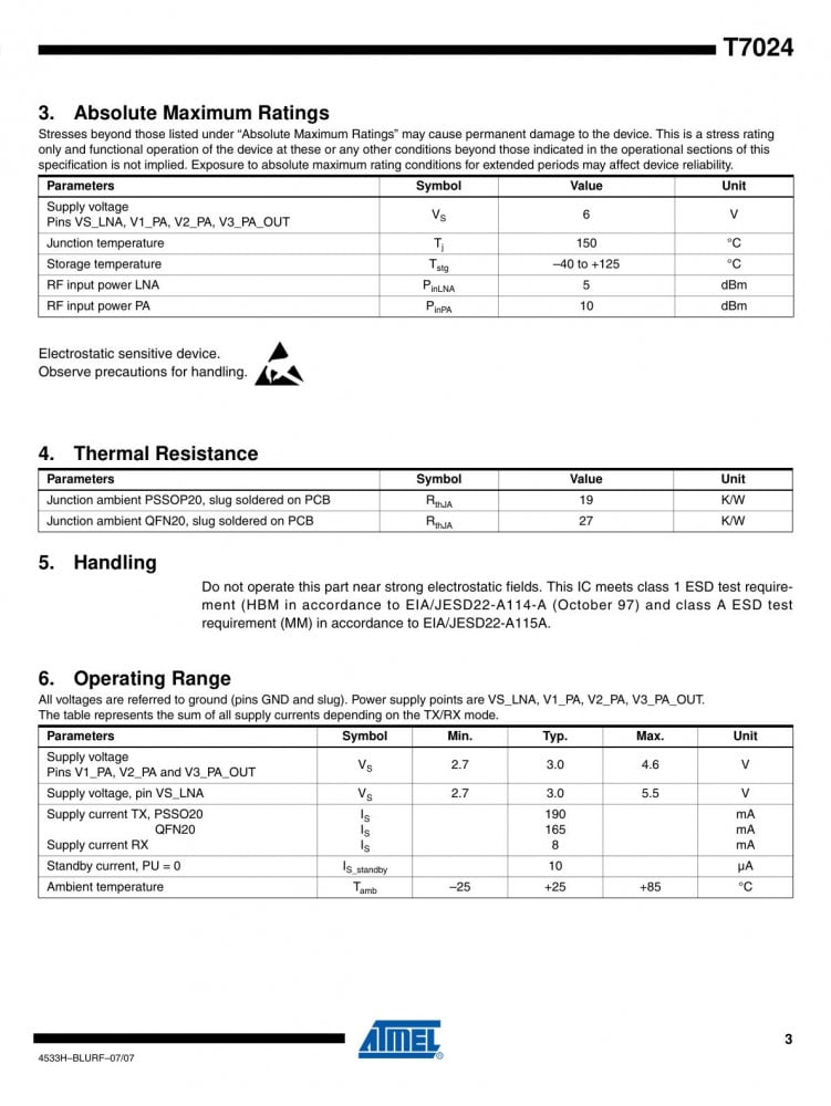 T7024 datasheet page 3