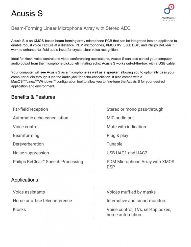 AR-ACS1 technical document page 1