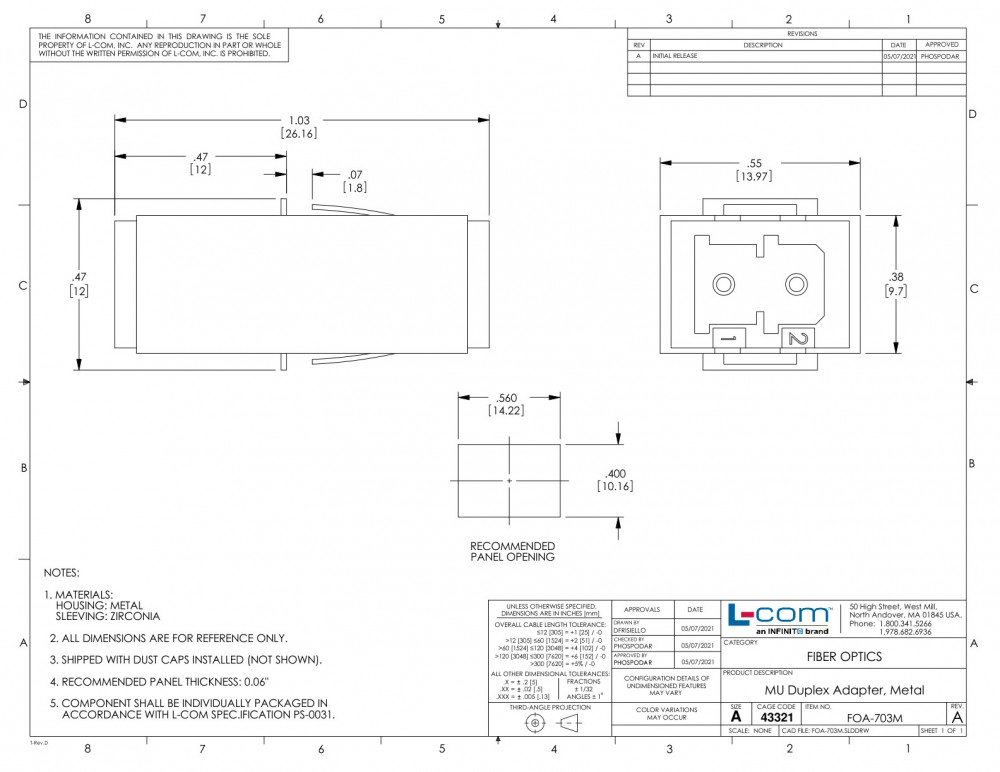 FOA-703M technical document preview