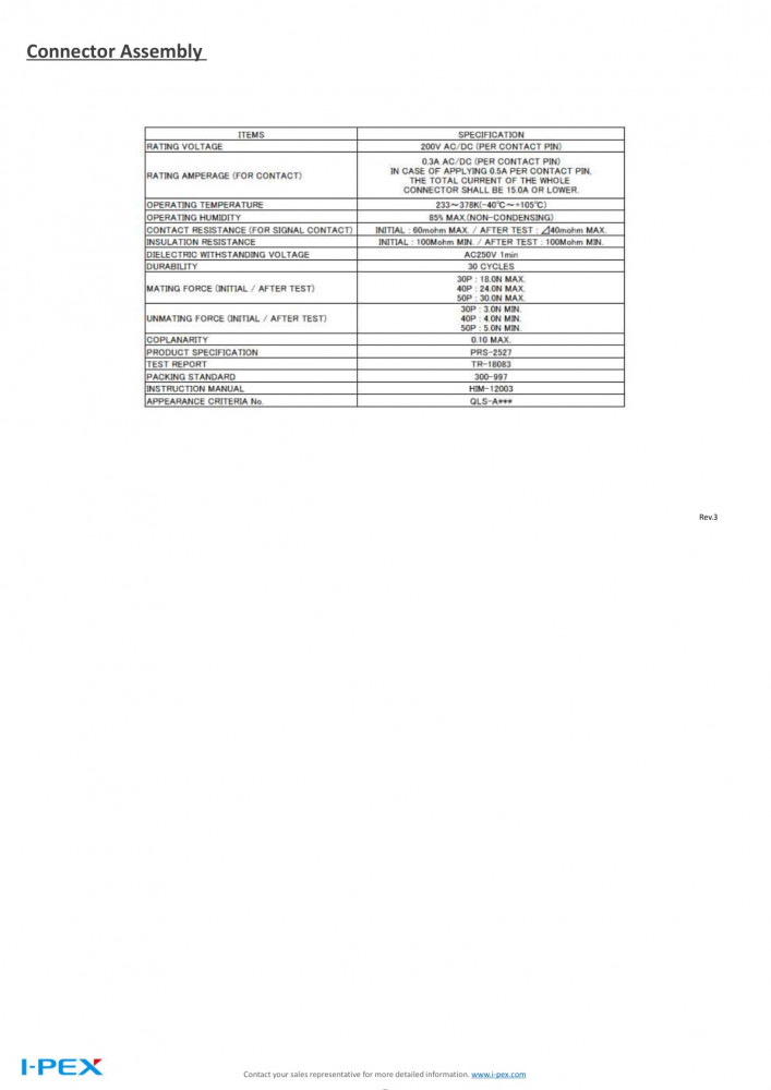 I-PEX EVAFLEX 5-VS technical document page 8