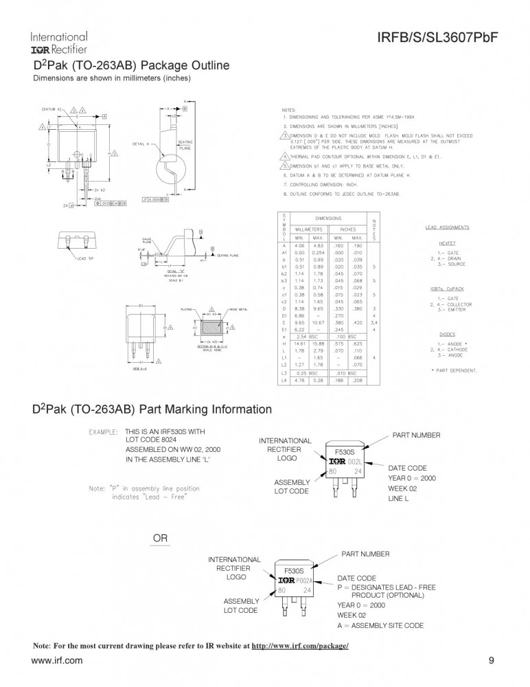 IRFB3607PBF datasheet page 9