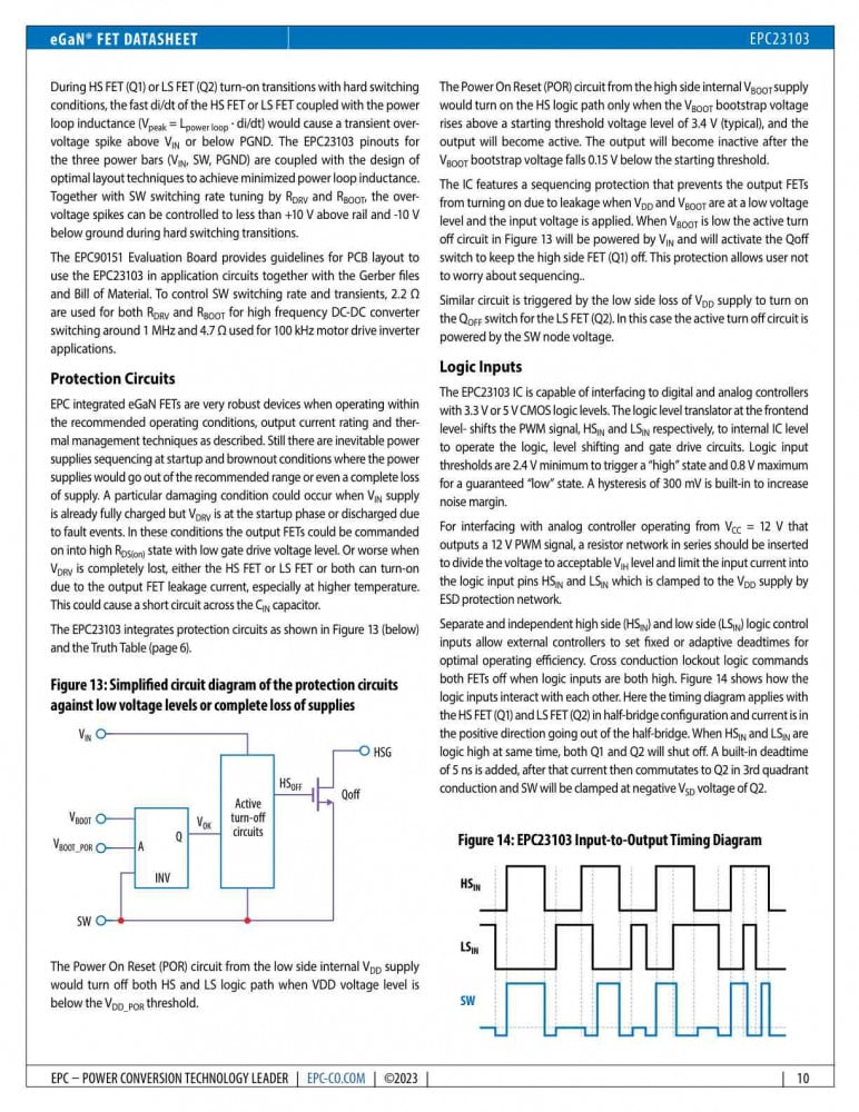 EPC23103 datasheet page 10